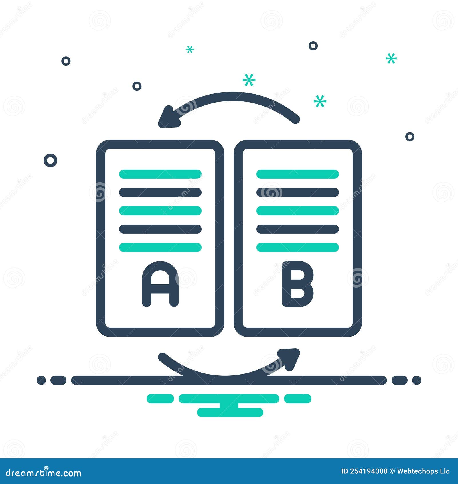 Mix Icon for Converted, Transformed and Changed Stock Illustration ...