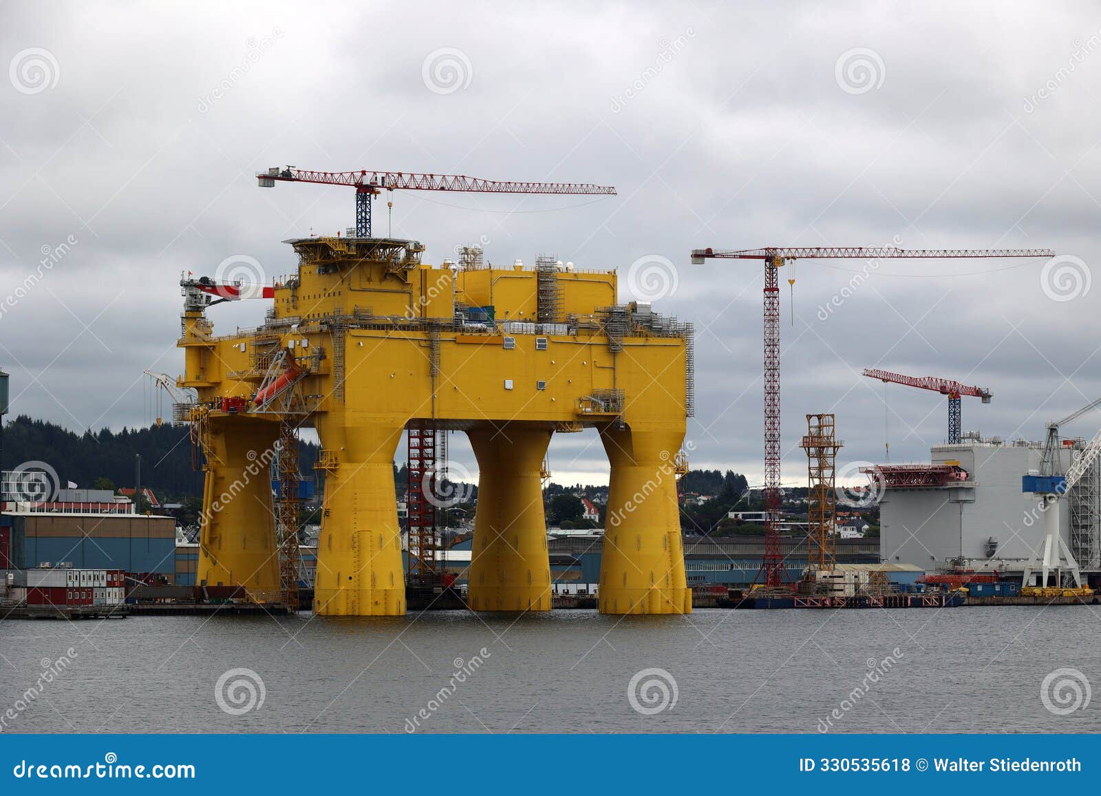 Converter Platform in the Port of Haugesund, Norway Stock Photo - Image ...
