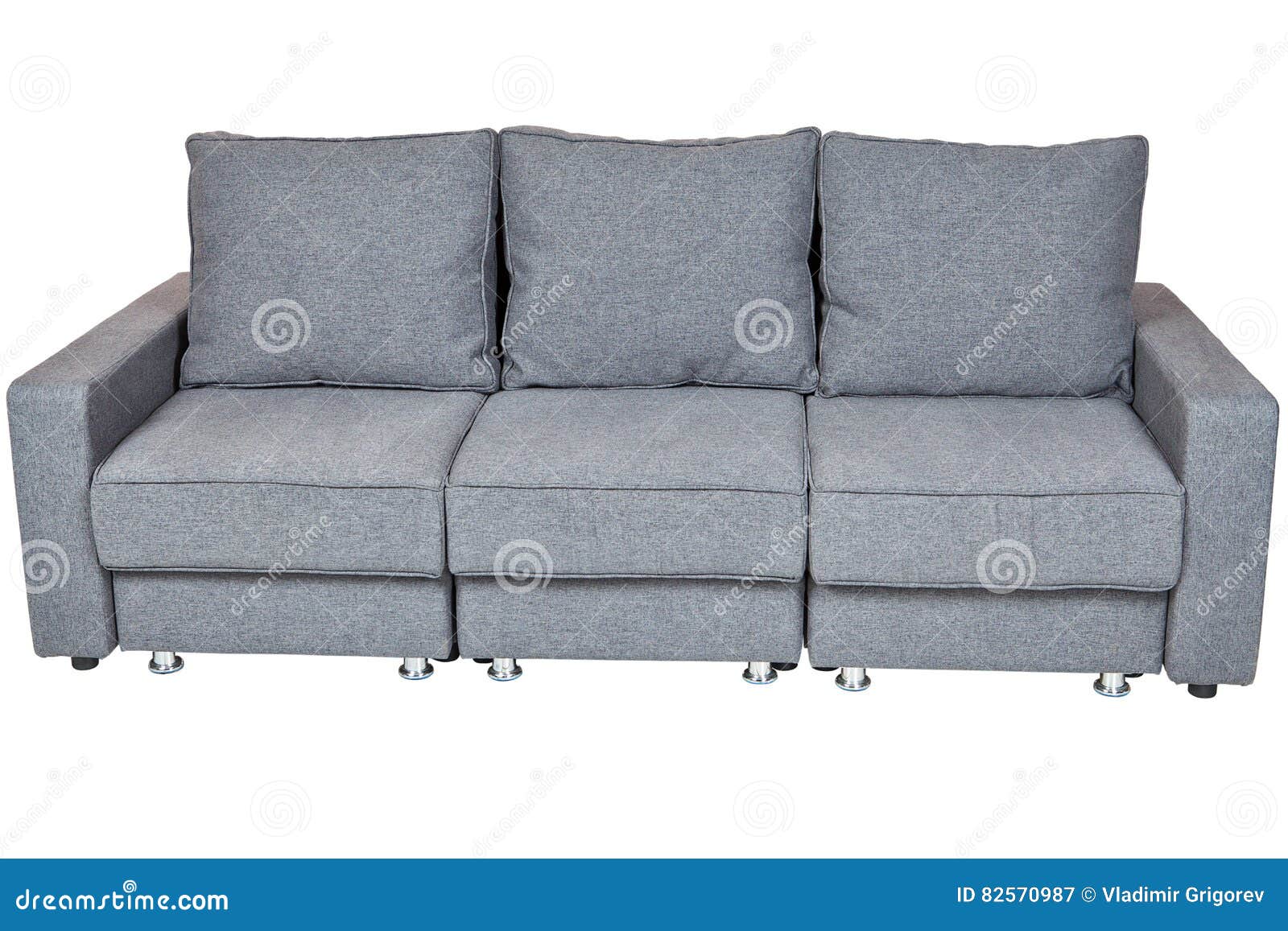 Convertibel Bankbed Met Kleurengrijs Stock Afbeelding - Image of ...