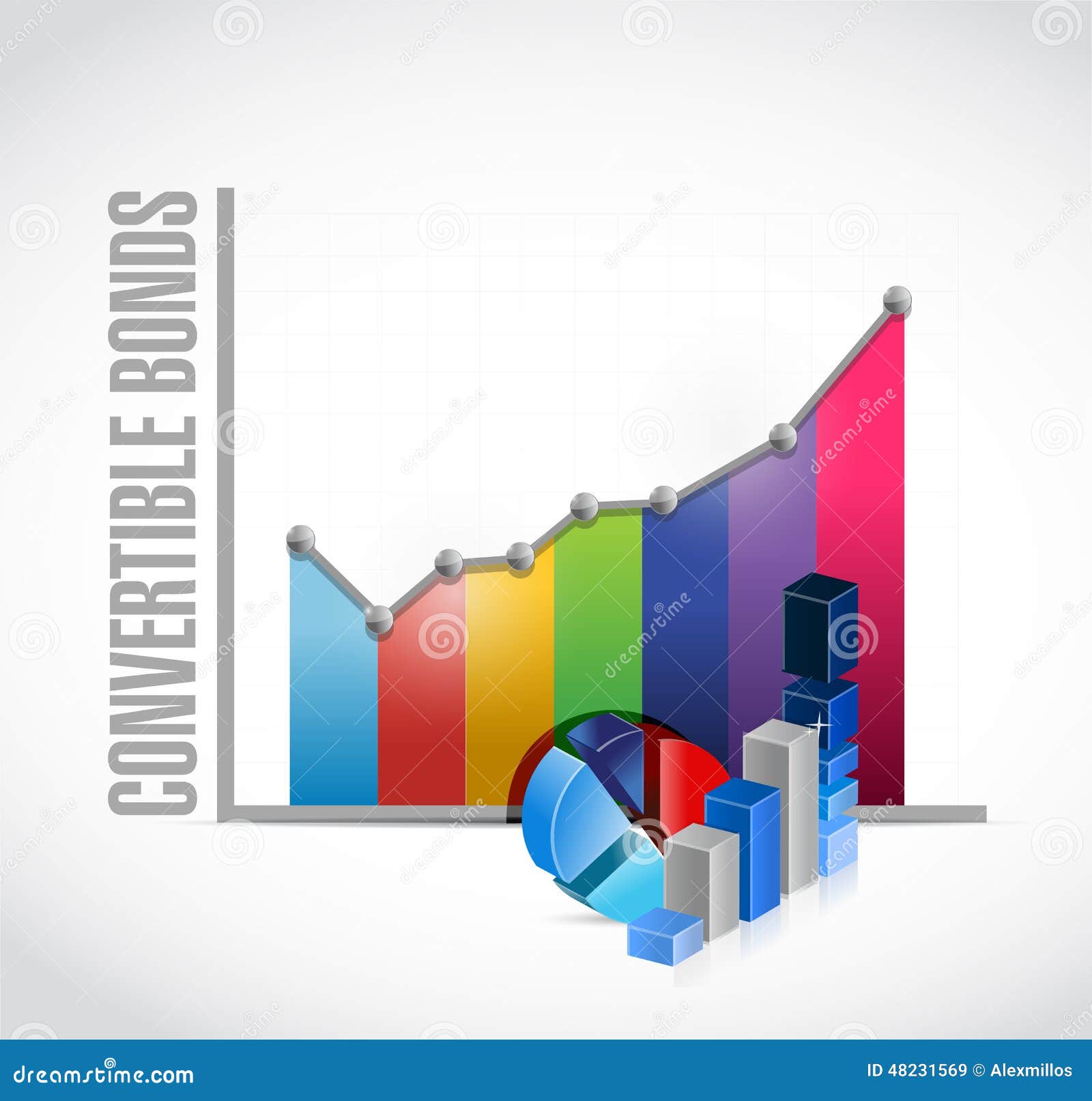 Convertible Bonds Business Graphs Stock Illustration - Illustration of ...