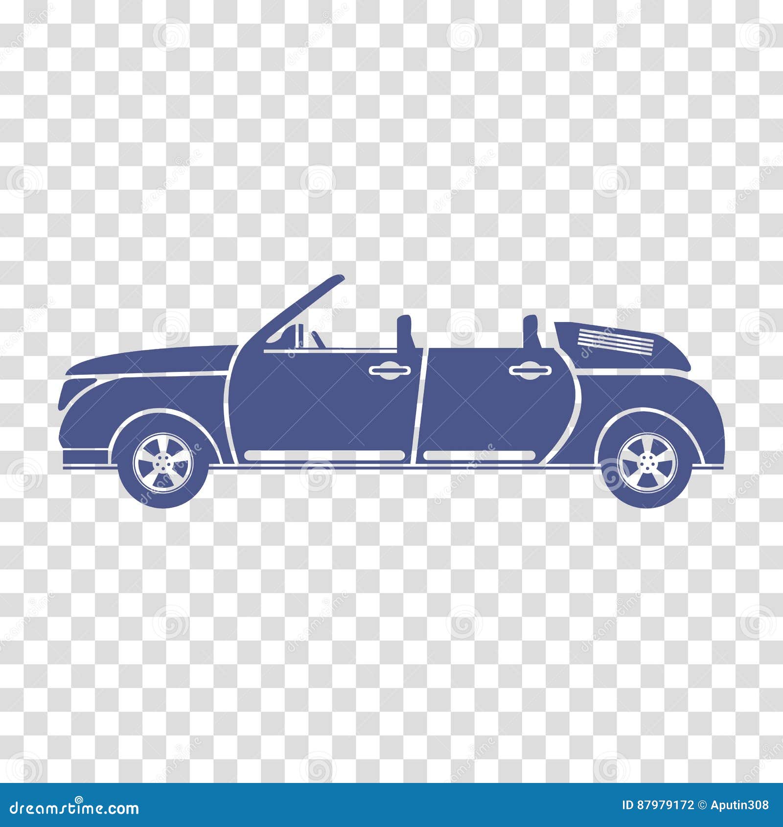 Convertible Car Icon Vector Stock Vector - Illustration of black ...