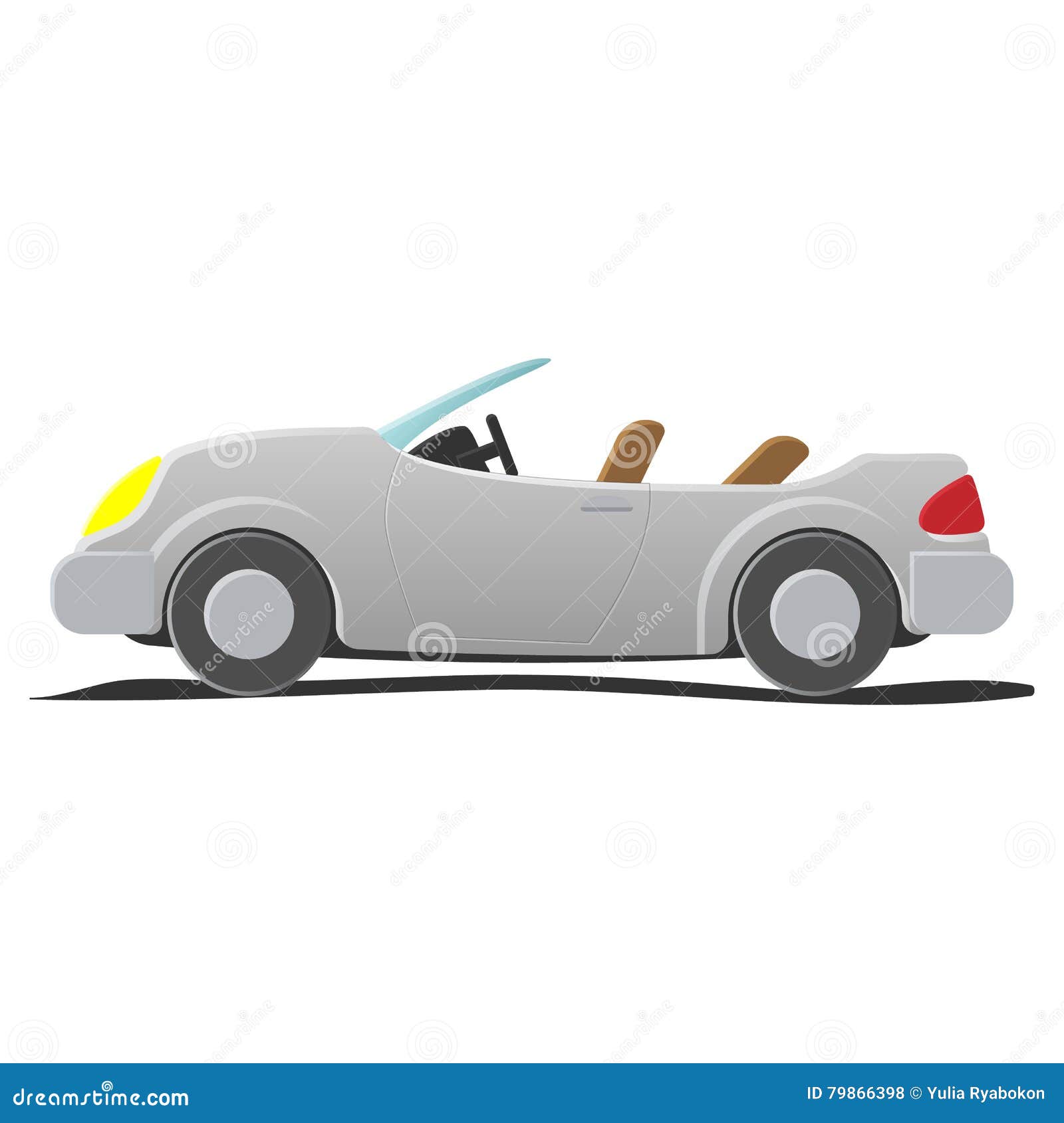Red Convertible Car Cartoon | CartoonDealer.com #32074087