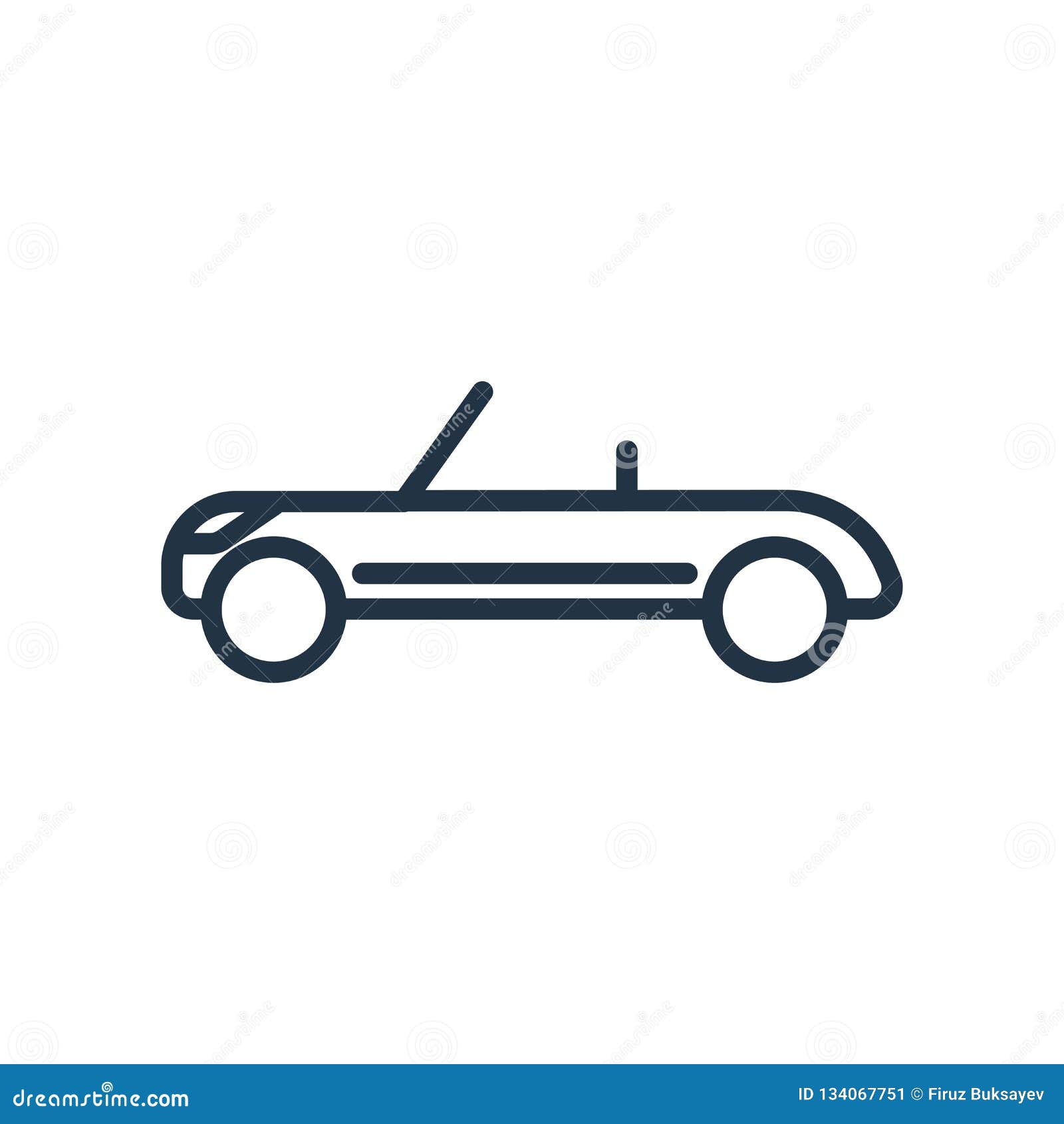 Convertible Icon Vector Isolated on White Background, Convertible Sign ...