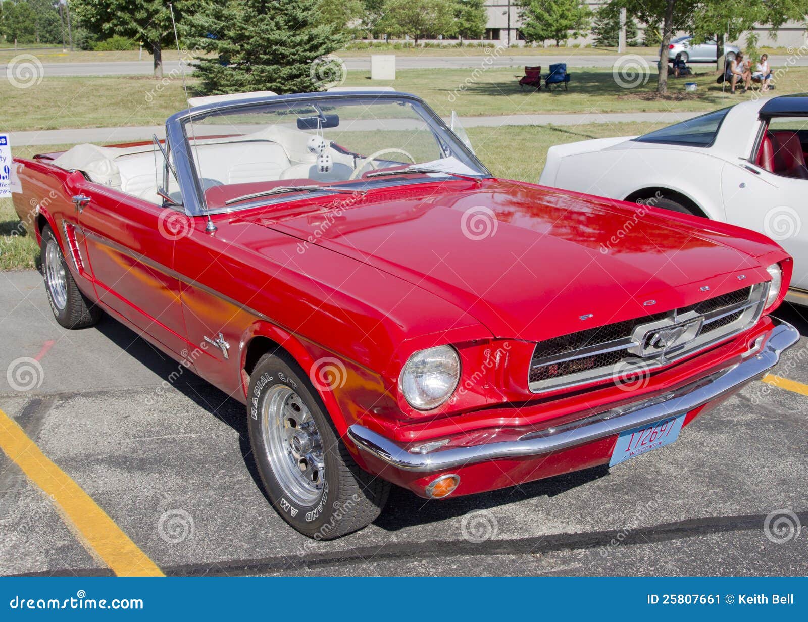 Convertible Rojo Del Mustango De Ford Foto editorial - Imagen de viejo ...