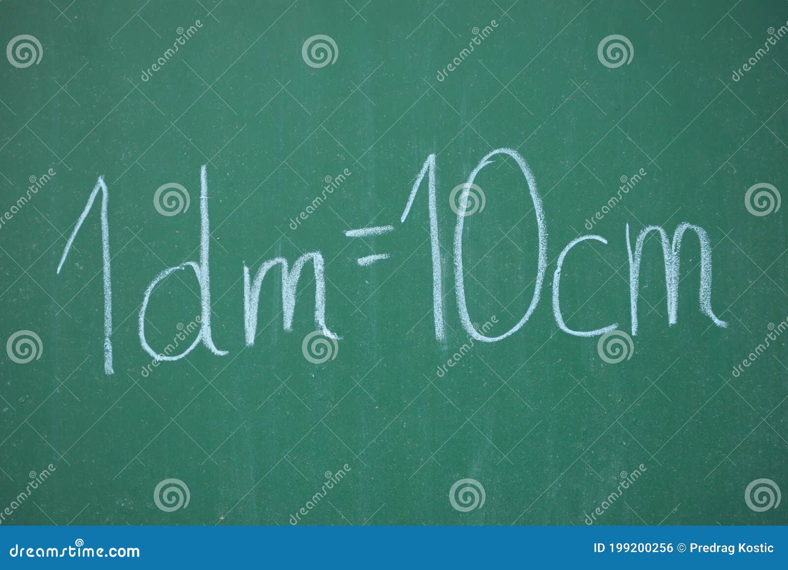 Converting a Decimeter To a Centimeter Stock Photo - Image of black ...