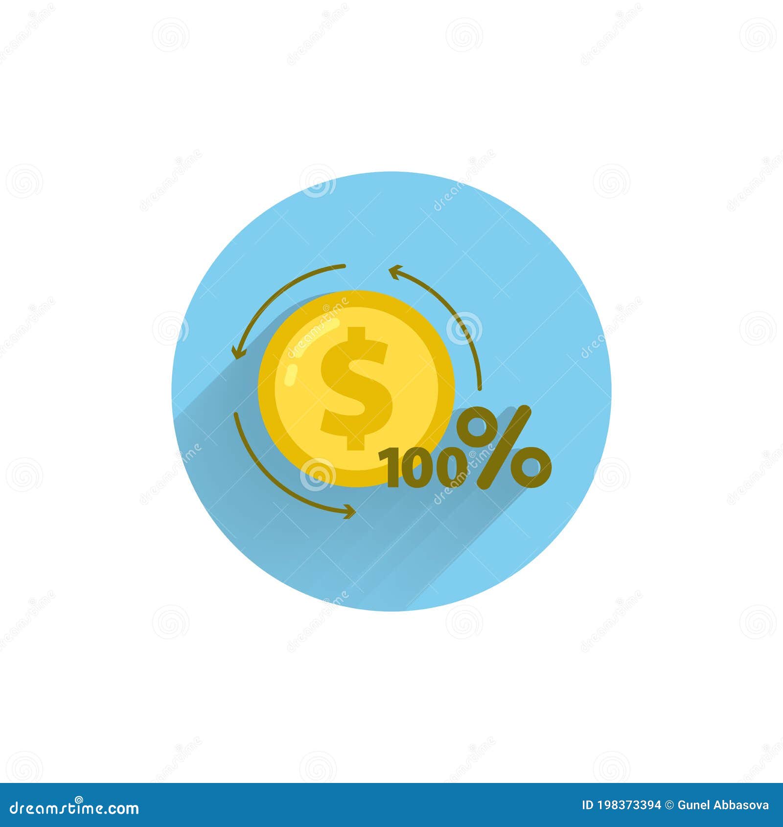 Convertion Rate Flat Icon with Long Shadow. Convertion Flat Icon Stock ...