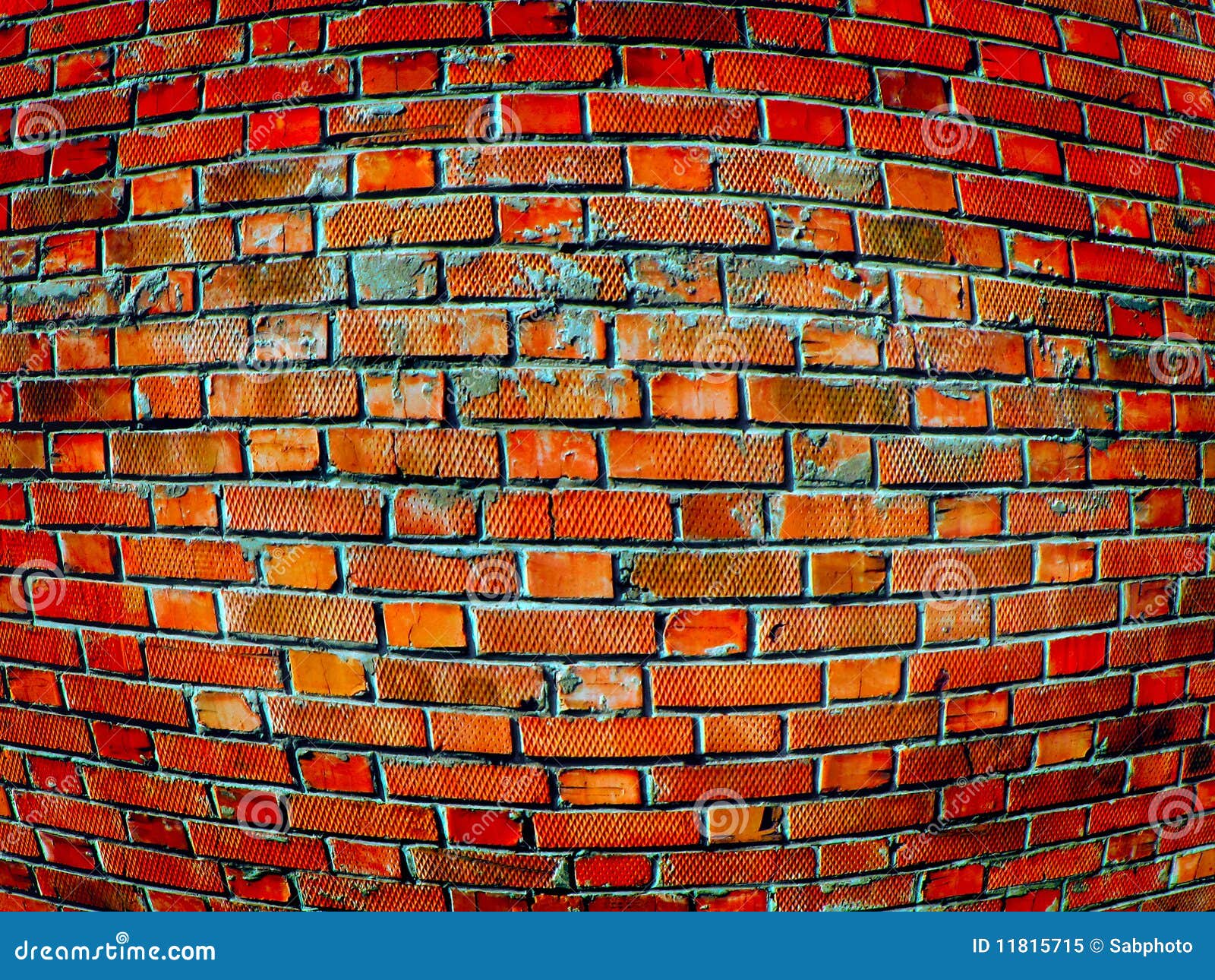 Convex brick wall stock image. Image of front, cold, rough - 11815715