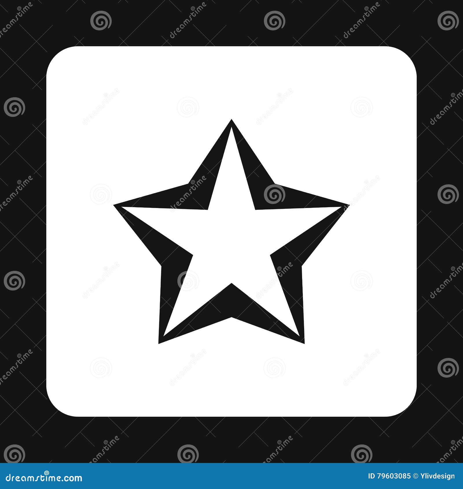 Convex Five Pointed Celestial Star Icon Stock Vector - Illustration of ...