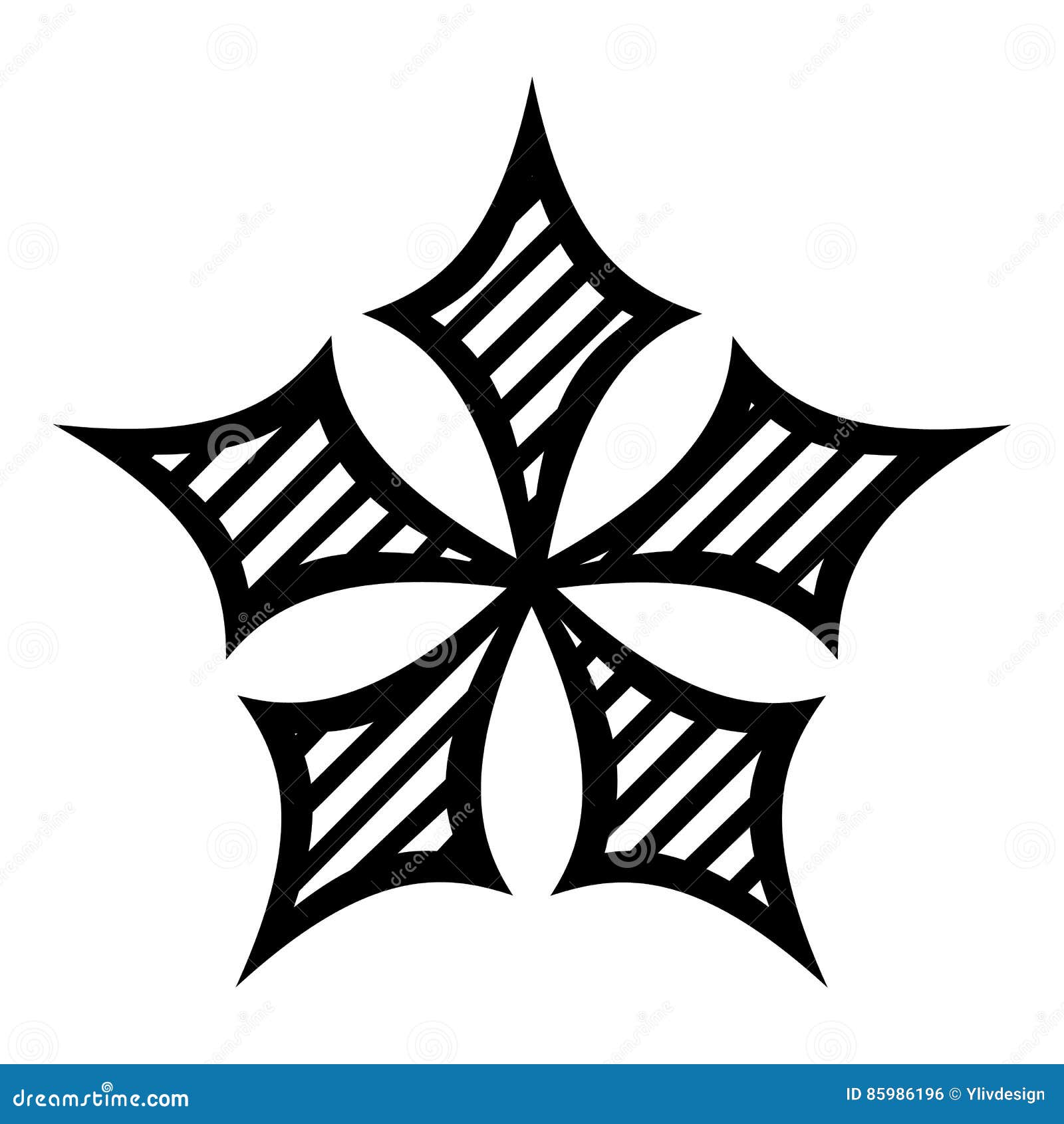 Convex Star Icon, Simple Style Stock Vector - Illustration of rate ...