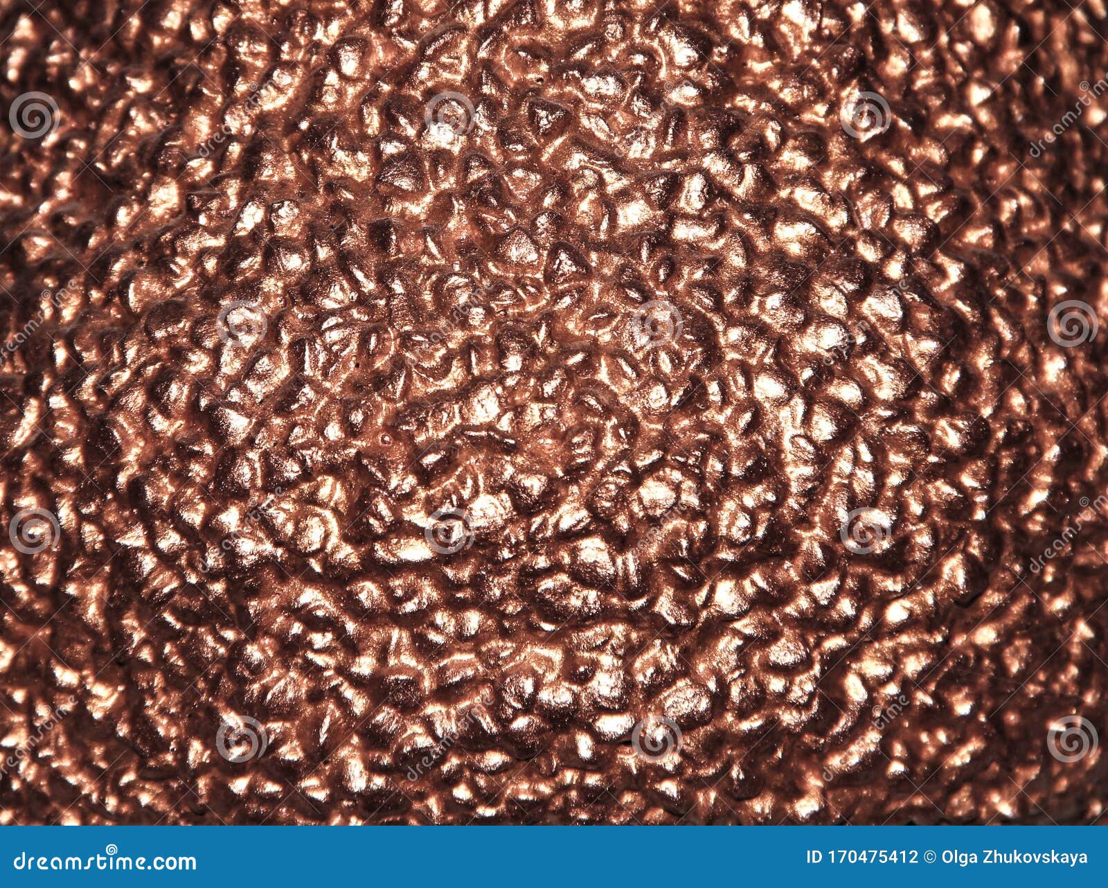 Convex Texture of Copper Stones Stock Photo - Image of surface, copper ...