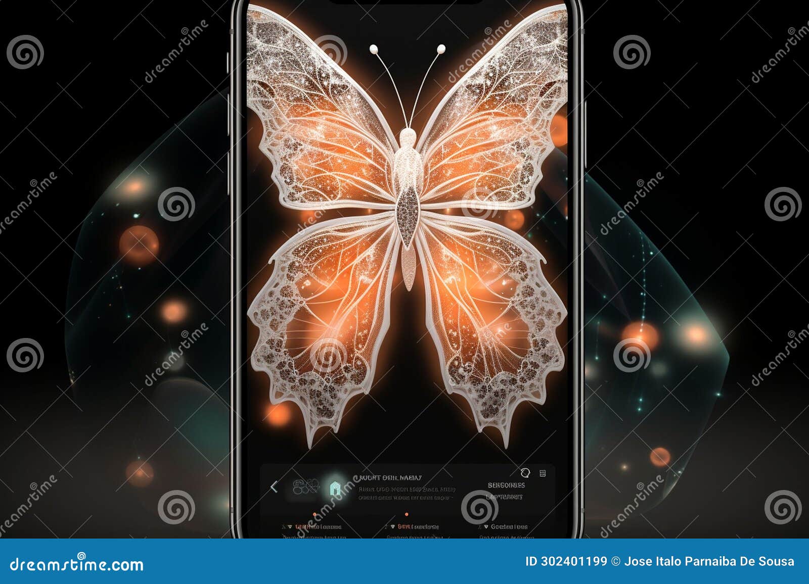 Convey the Concept of a Butterflythemed Mobile Stock Illustration ...