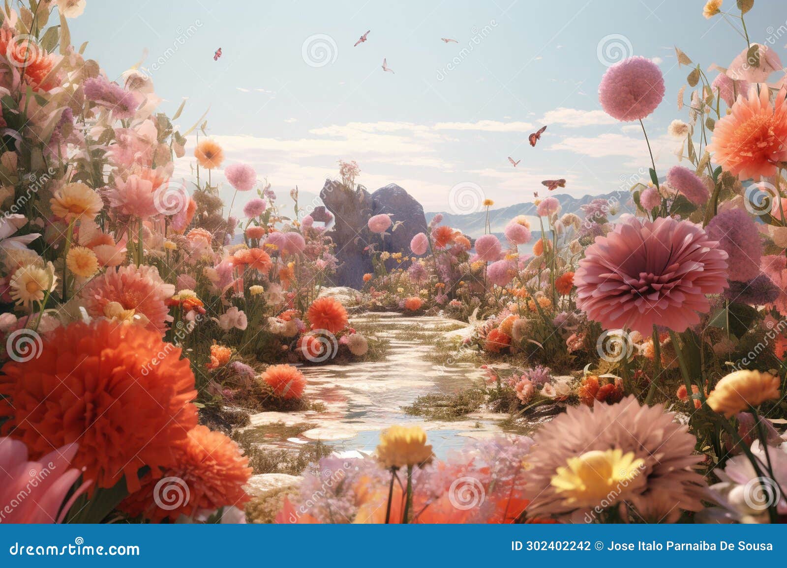 Convey the Concept of a Flowerthemed Stock Illustration - Illustration ...