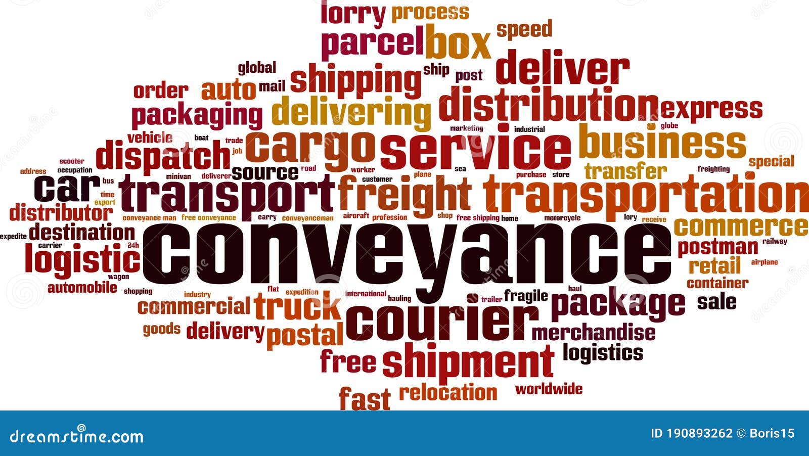 Conveyance word cloud stock vector. Illustration of transport - 190893262
