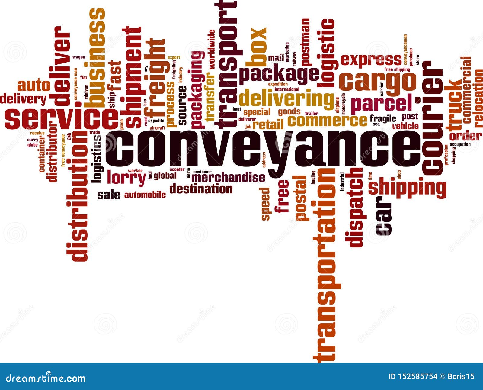 Conveyance word cloud stock vector. Illustration of deliver - 152585754