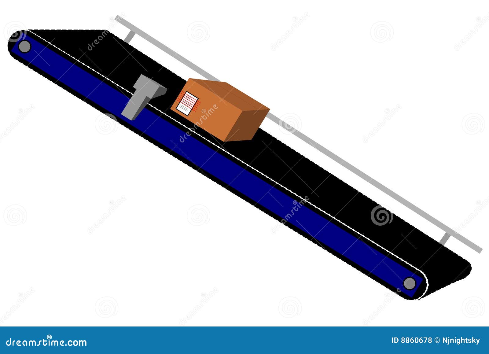 Conveyor stock vector. Illustration of industrial, handling - 8860678