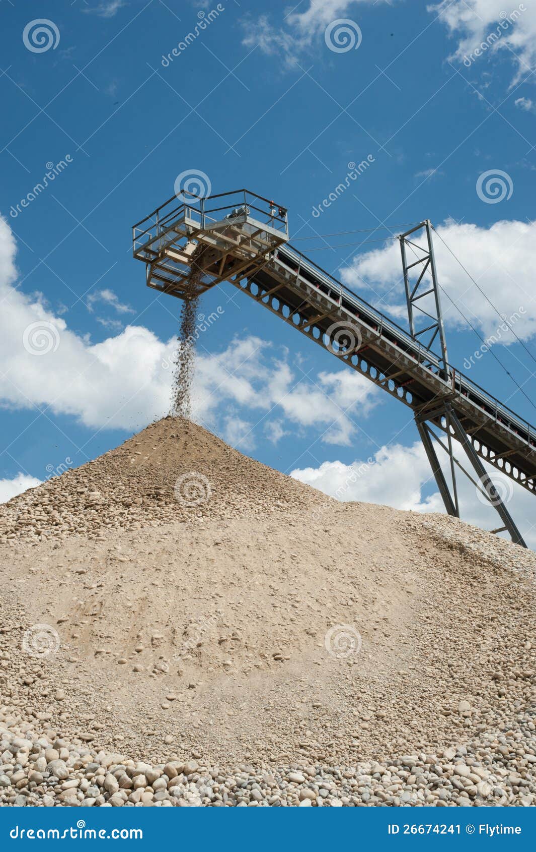 Conveyor belt stock image. Image of strip, excavation - 26674241