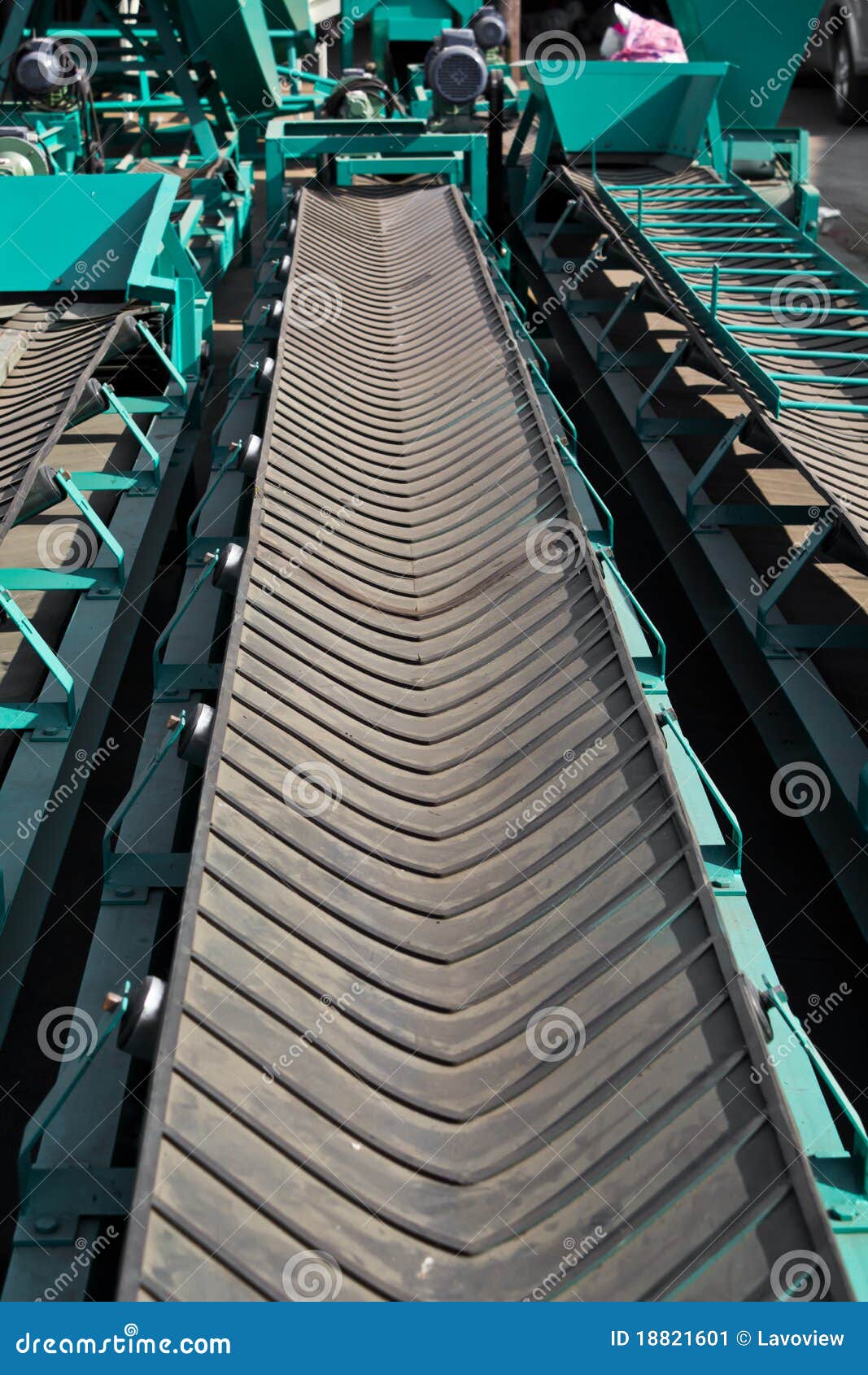 Conveyor Belt for Agricultural Products Stock Image - Image of ...