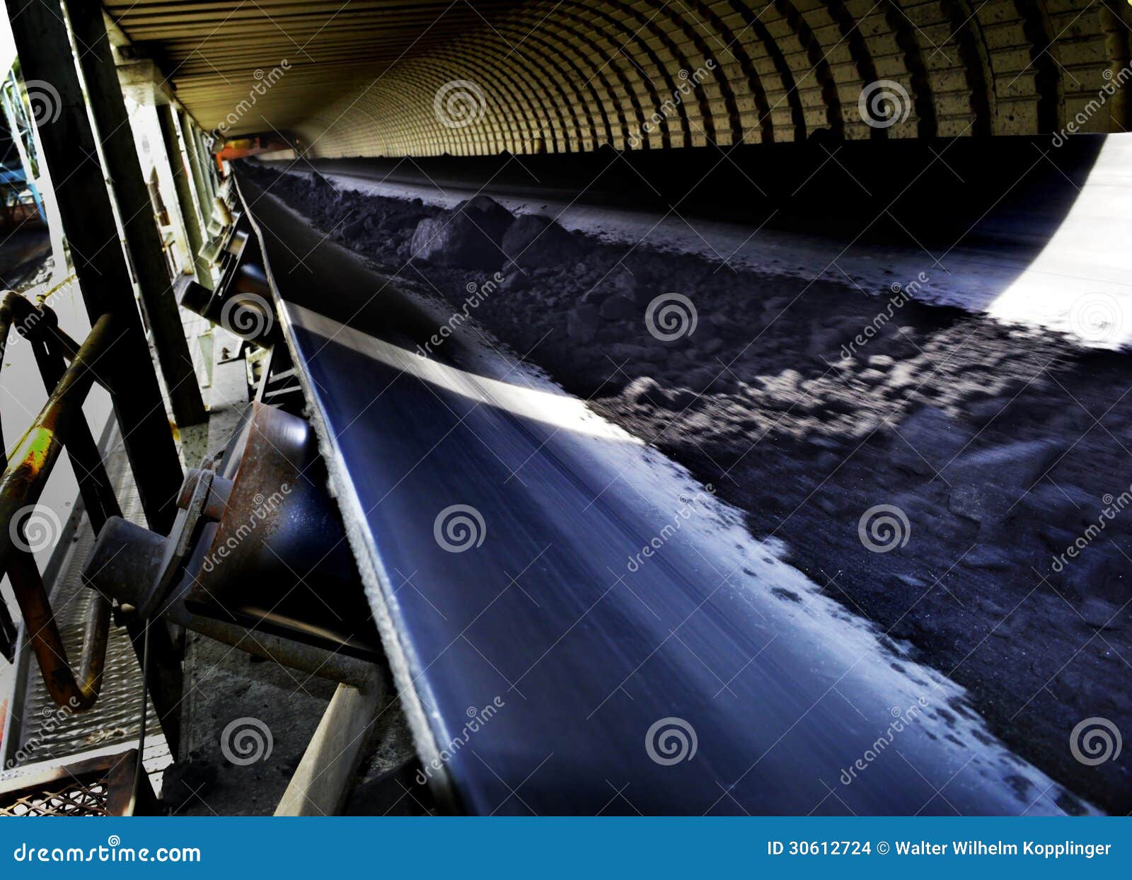 Conveyor belt stock photo. Image of equipment, chrome - 30612724