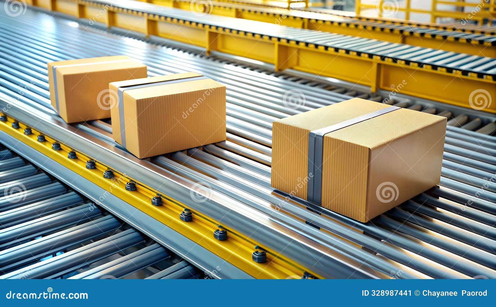 Conveyor Belt Efficiency: a Visual Symphony of Automation Generative AI ...