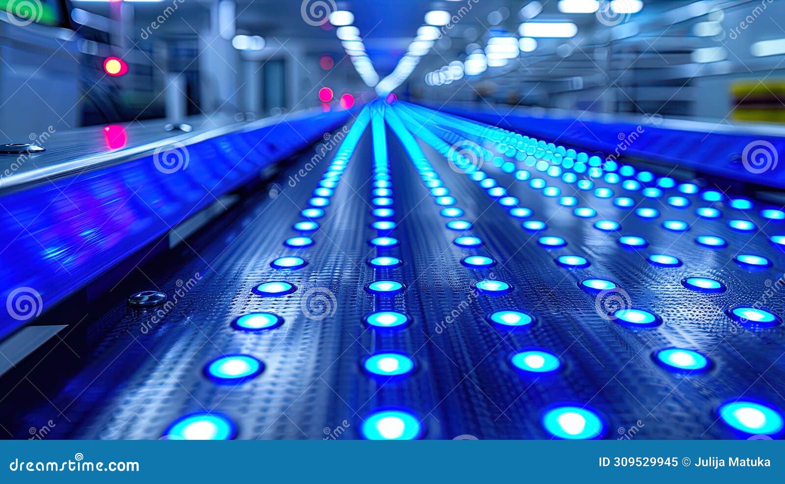 Conveyor Belts Transport Raw Materials through Production Stages Stock ...