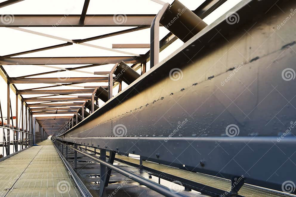 Conveyor bridge stock image. Image of belt, high, conveyor - 23514481