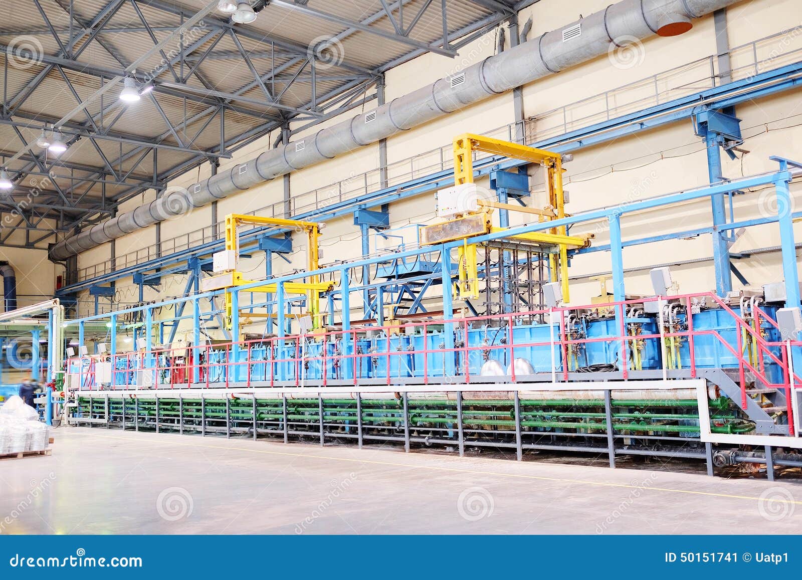 Conveyor at the factory stock image. Image of automatic - 50151741