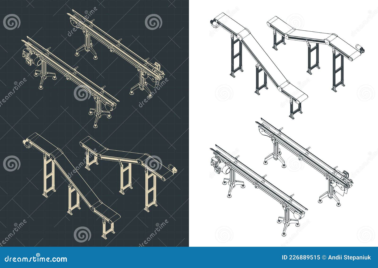 Conveyor Lines Illustrations Stock Vector - Illustration of cargo ...
