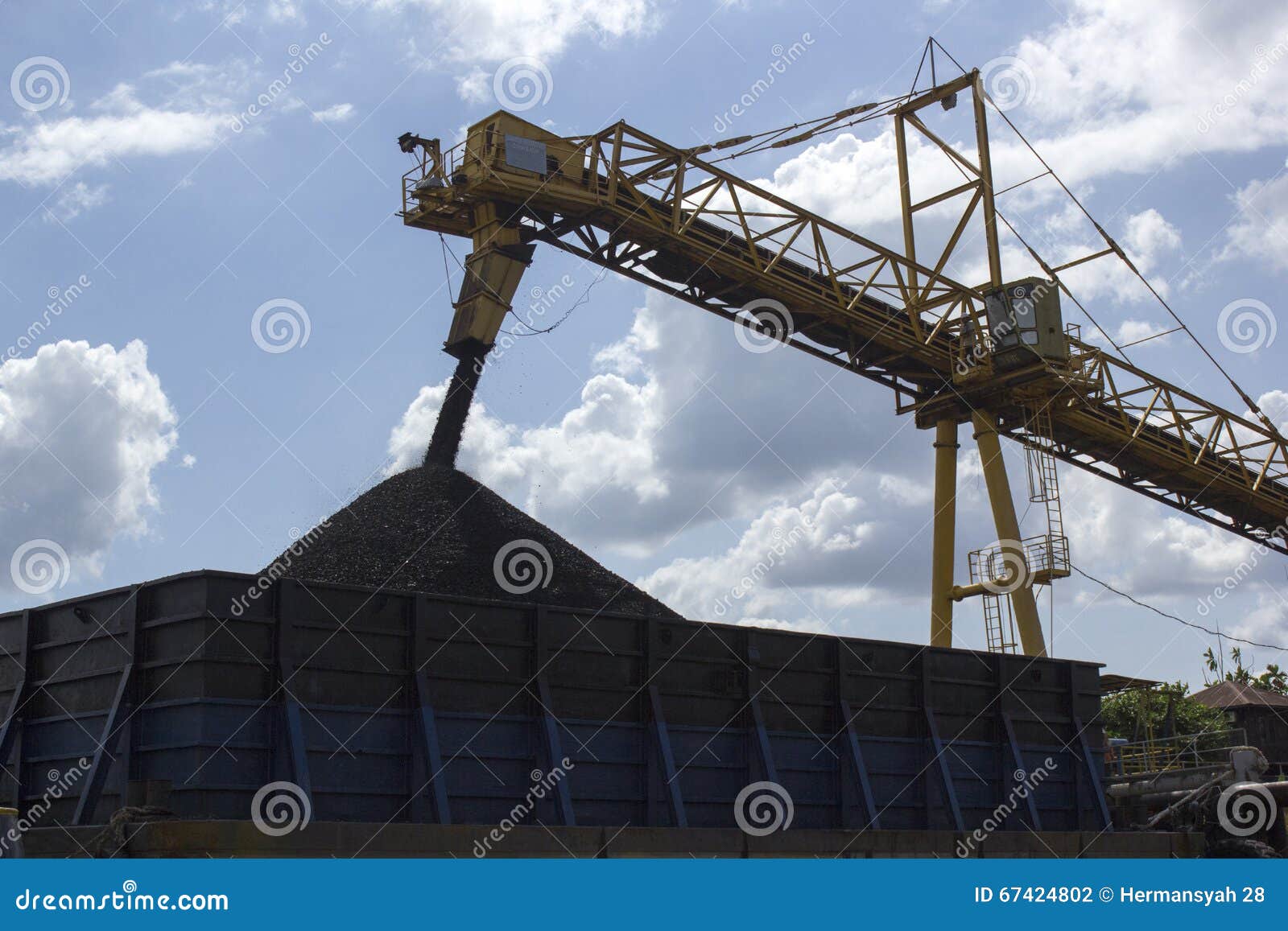 The Loading Process Is Shown In White On A Chalkboard. Stop Motion ...