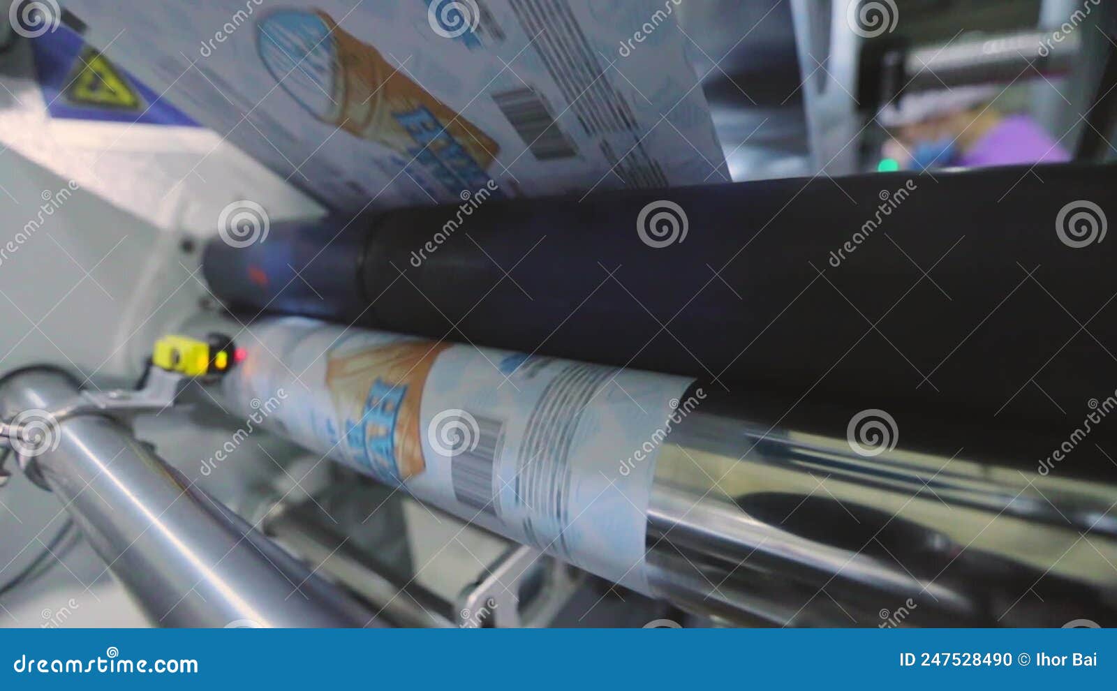 The Conveyor Packs the Finished Product into a Package. Modern ...