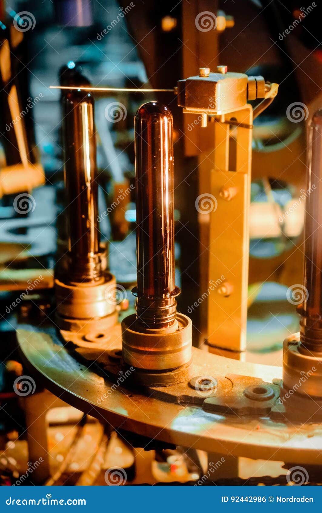 Conveyor for Preforms Blowing Machine Stock Photo - Image of blow ...