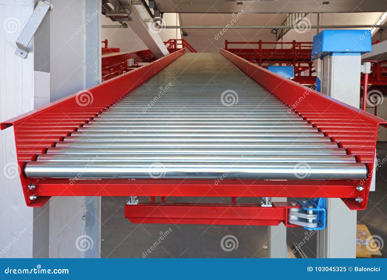 Conveyor Ramp stock image. Image of machinery, shipping - 103045325