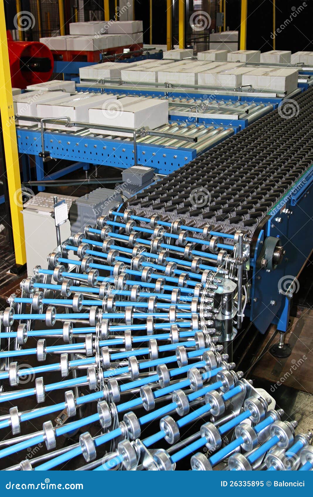 Conveyor Rollers Transport System Royalty-Free Stock Photo ...