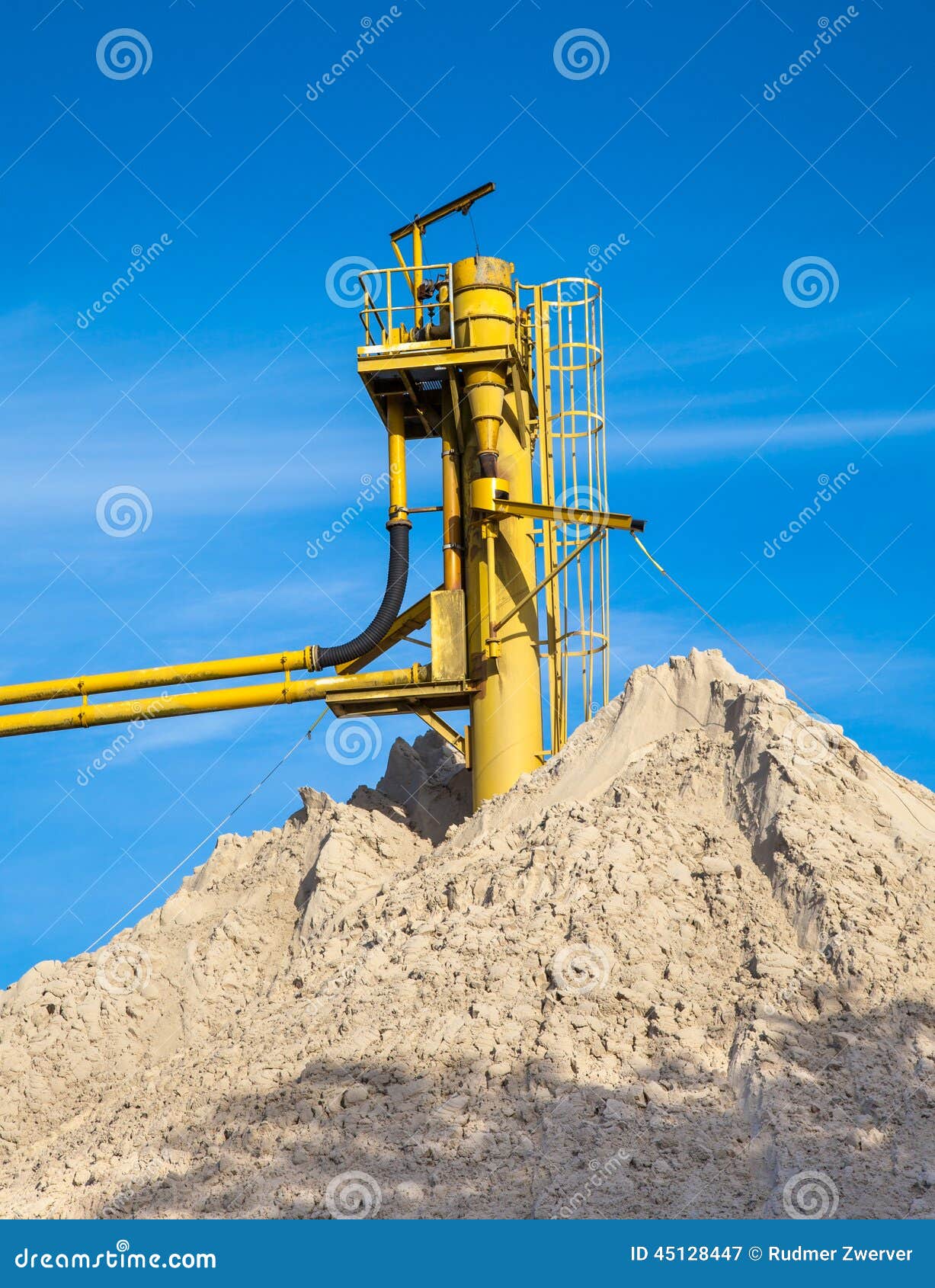 Conveyor Sand Mine stock image. Image of heavy, detail - 45128447