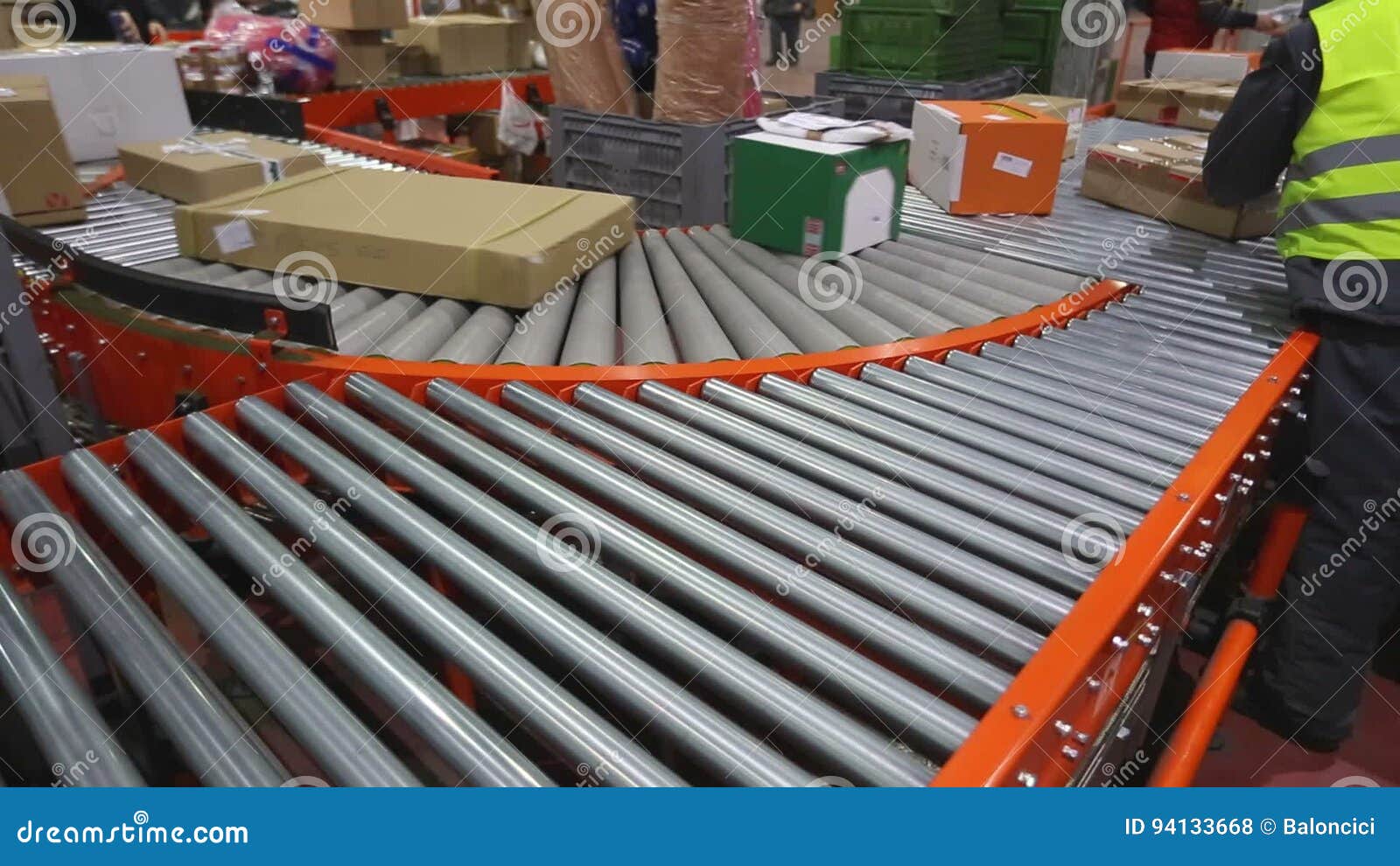 Conveyor Shipping stock footage. Video of industrial - 94133668