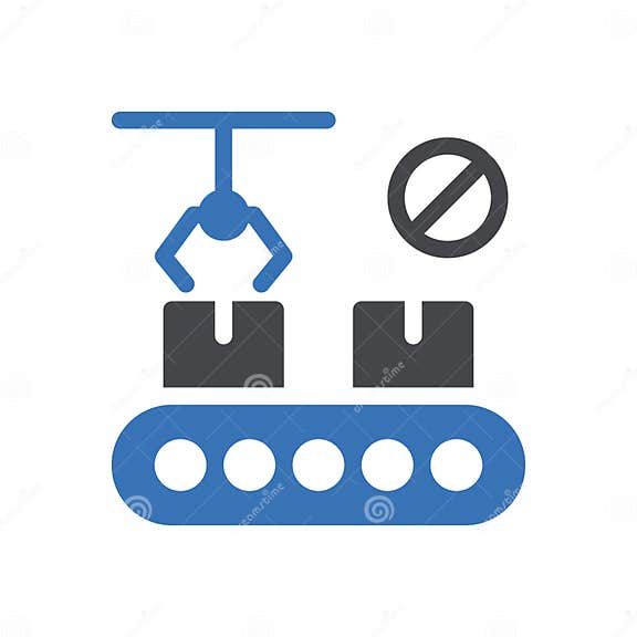 Conveyor stop stock vector. Illustration of detailed - 211313910