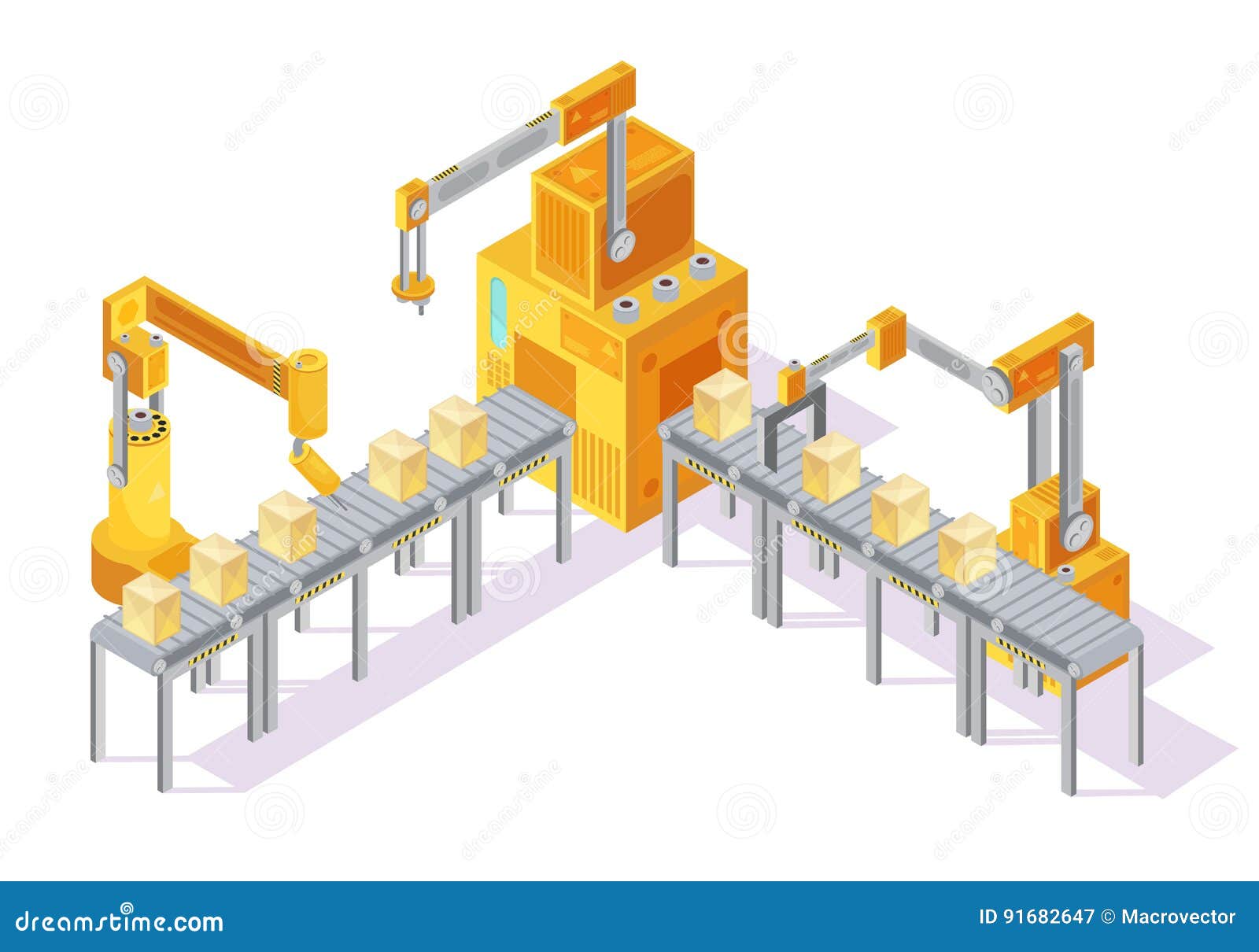Conveyor System Mining Icon Doodle Illustration | CartoonDealer.com ...