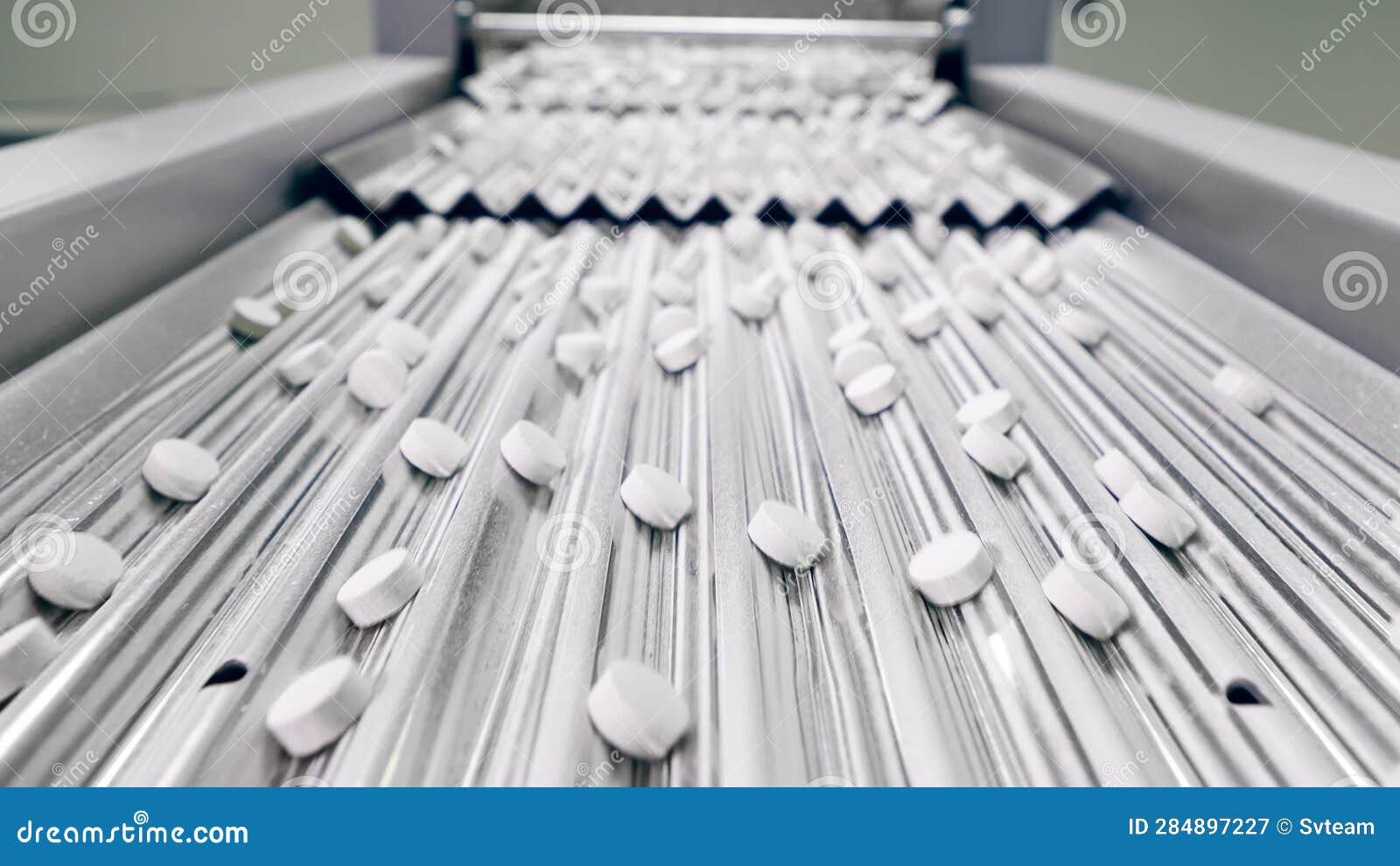 Conveyor Transportation of Freshly-produced Tablets Stock Video - Video ...