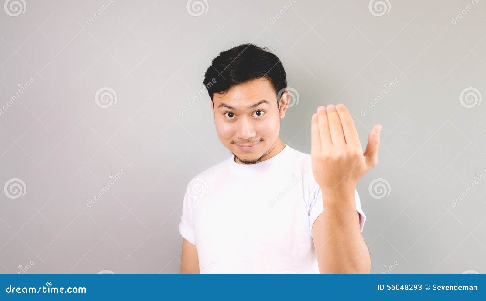 Convidando Ou Chamando O Sinal Da Mão Imagem de Stock - Imagem de ...