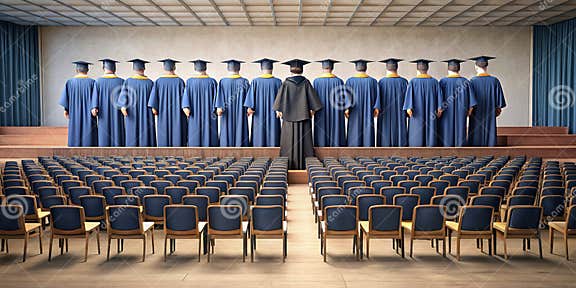 Convocation Ceremony the Concept of Education AI-Created Content Stock ...