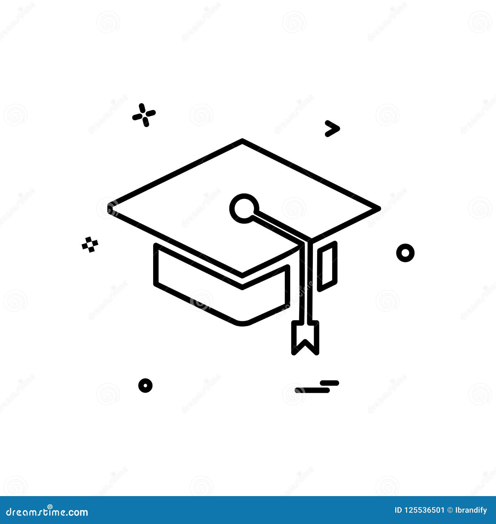 Convocation Icon Design Vector Stock Vector - Illustration of graduate ...