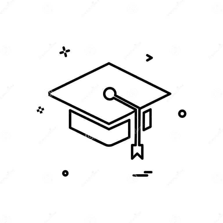 Convocation Icon Design Vector Stock Vector - Illustration of graduate ...