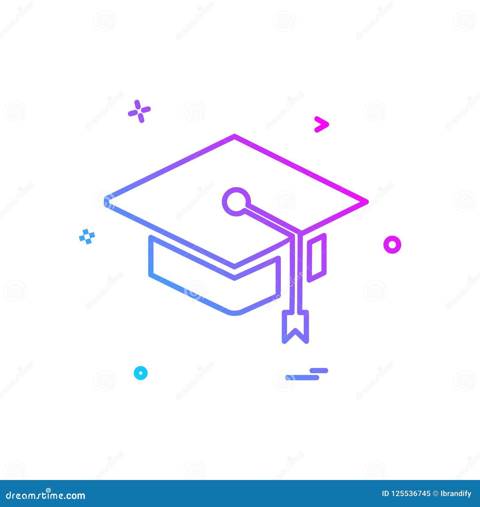 Convocation Icon Design Vector Stock Vector - Illustration of logo ...