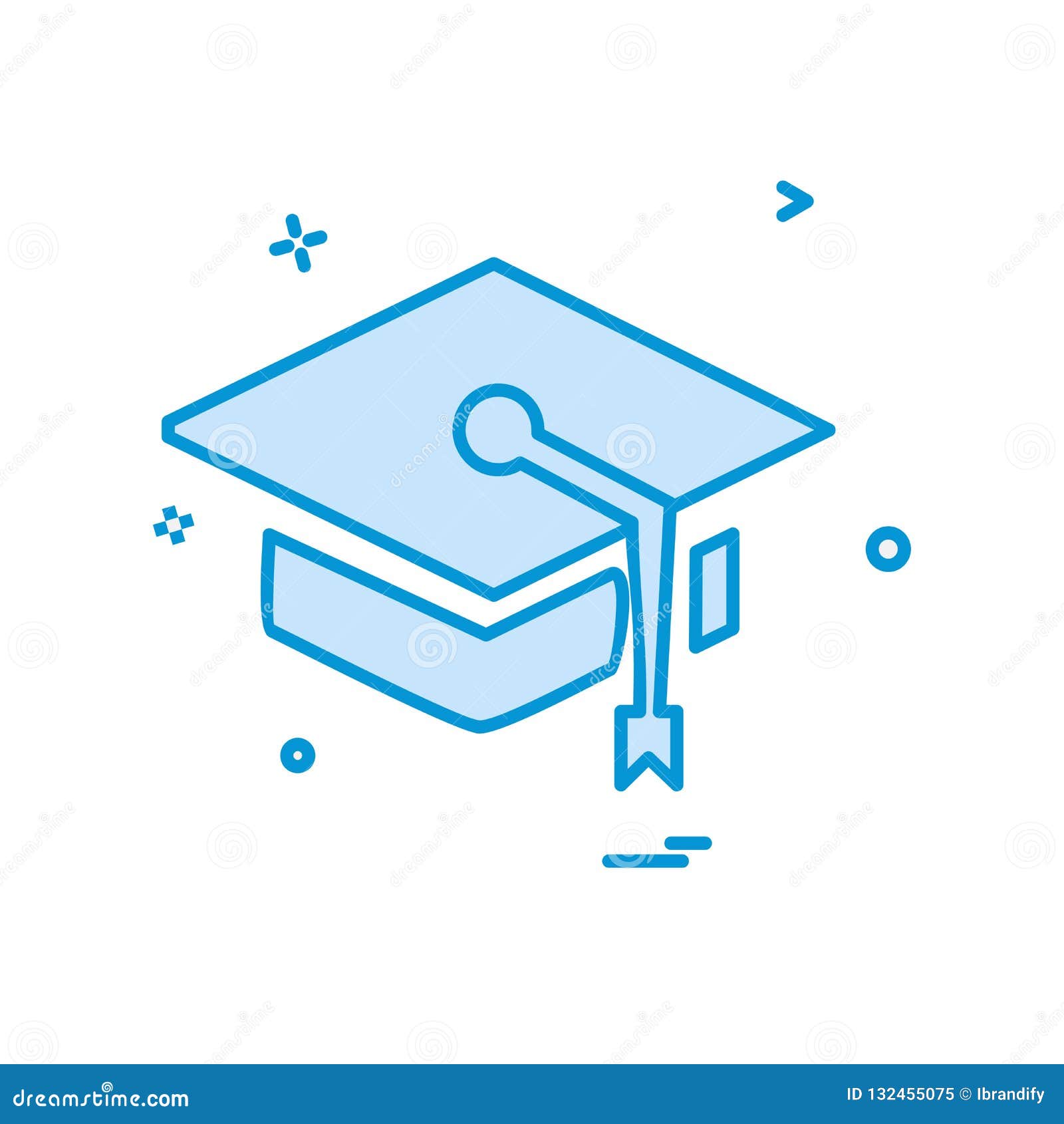 Convocation Icon Design Vector Stock Vector - Illustration of bird ...