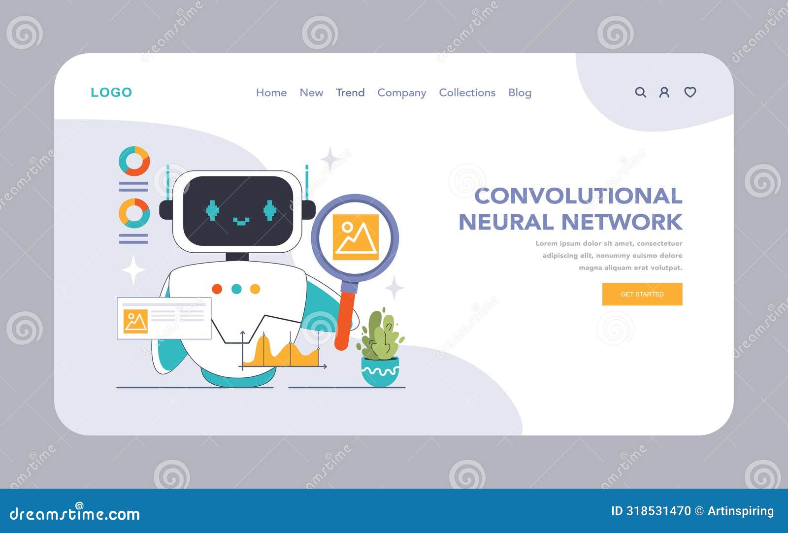 Convolutional Neural Network Work Scheme Object Detection And Instant Segmentation Cartoon