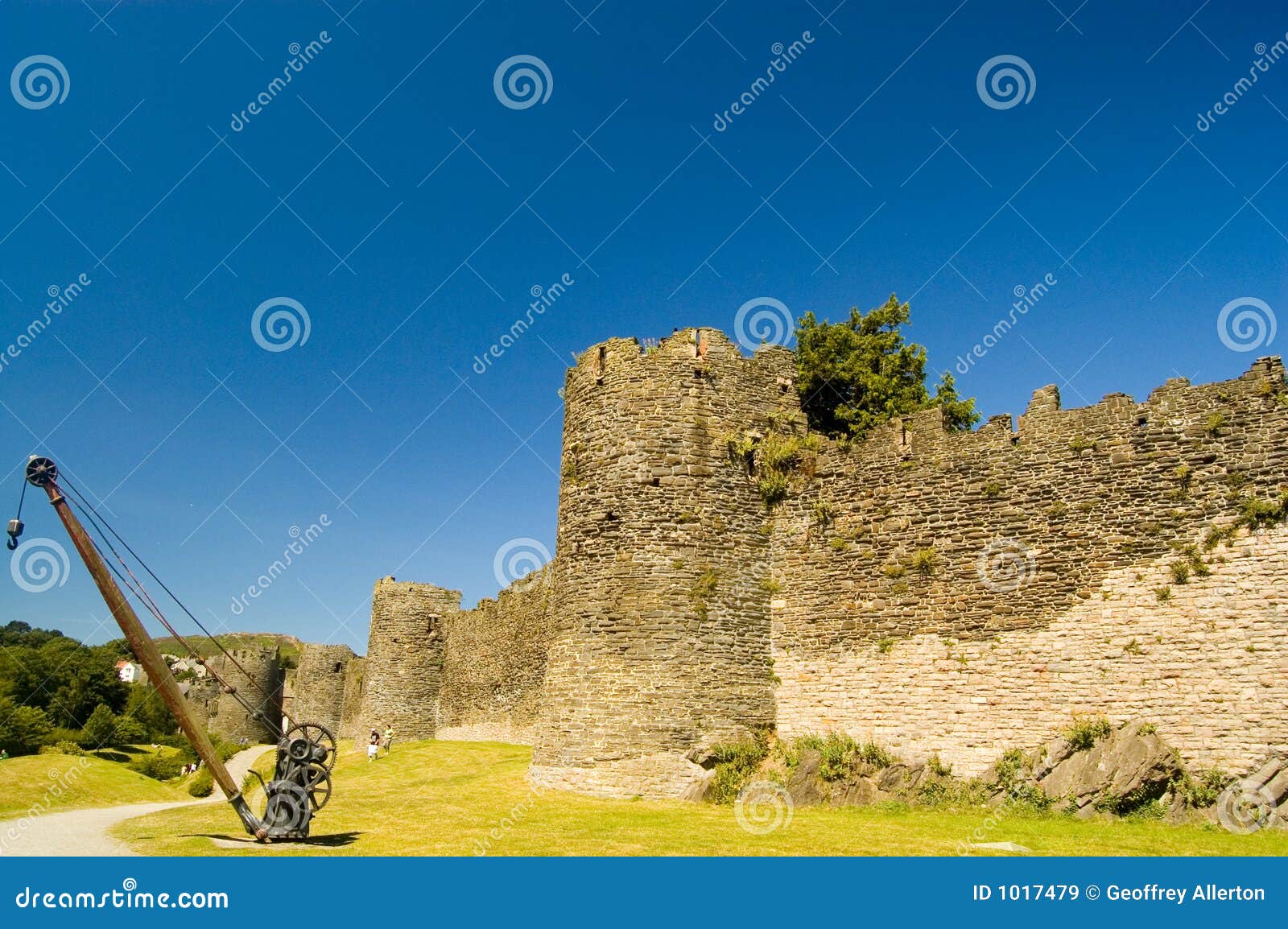 Conway castle stock image. Image of facade, military, summer - 1017479