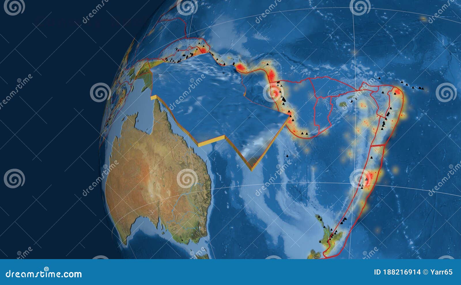 Conway Reef Plate Presented - Satellite Stock Illustration ...
