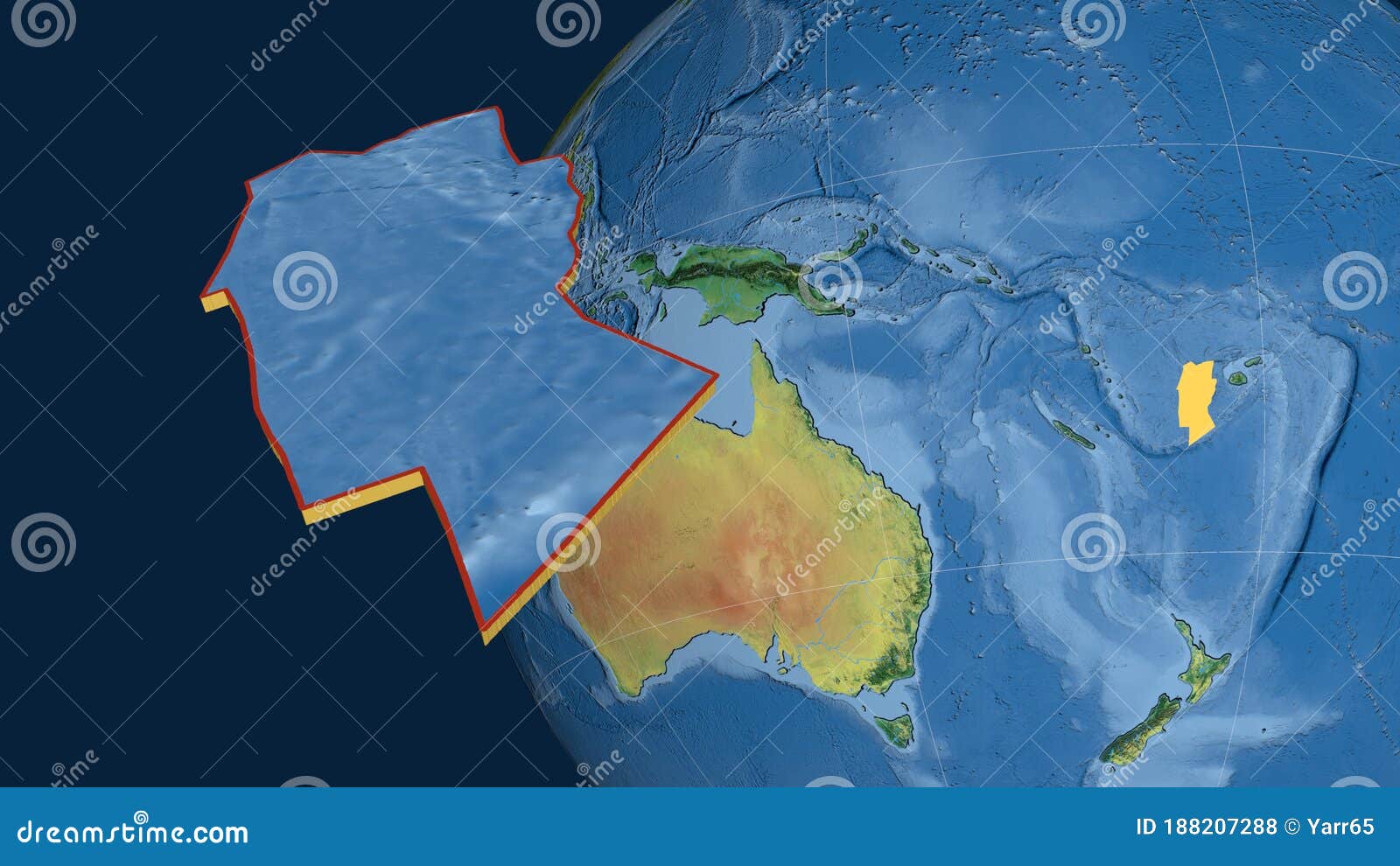 Conway Reef Plate Presented - Topographic Stock Illustration ...