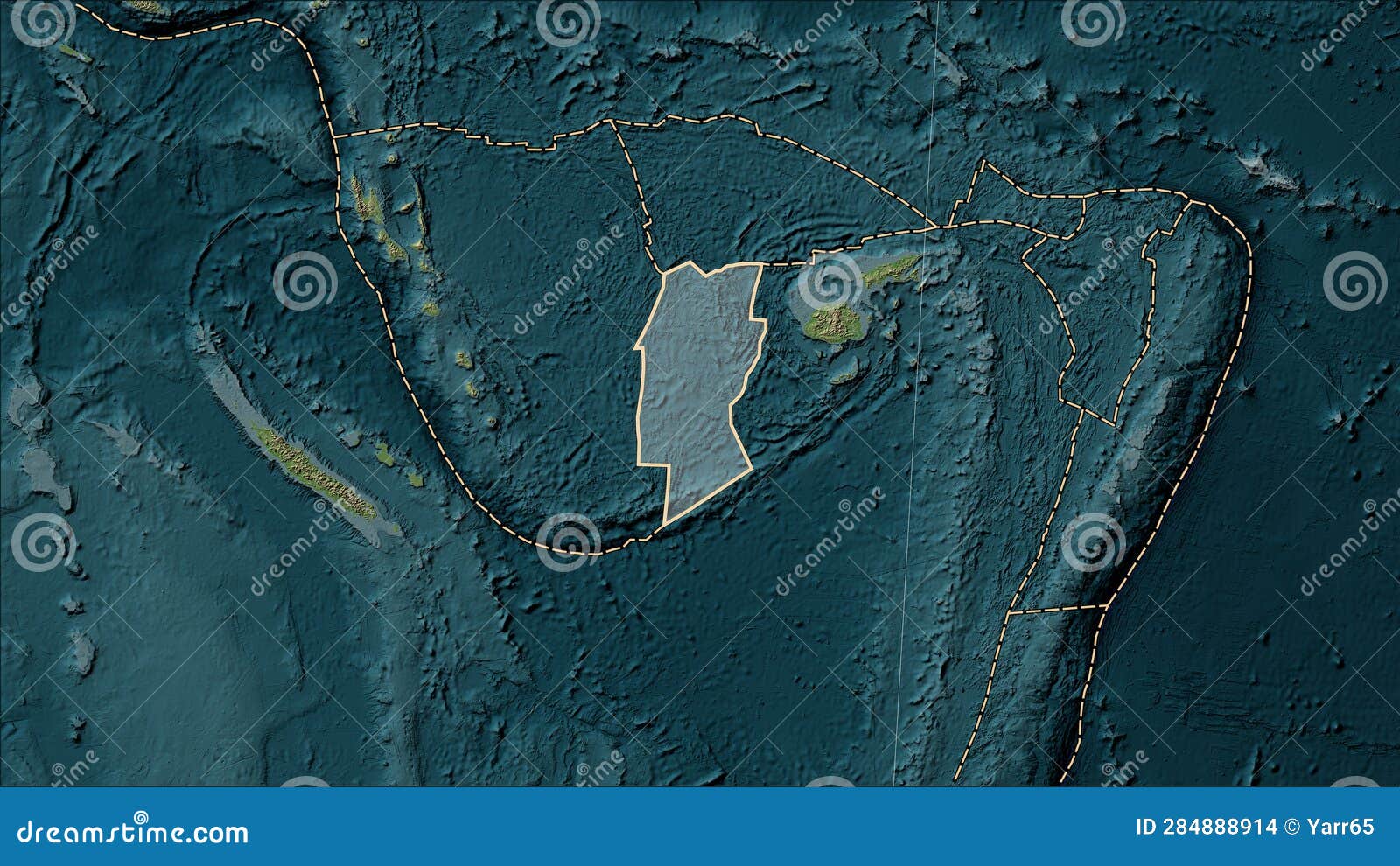 Conway Reef Plate - Boundaries. Wiki Map Stock Illustration ...