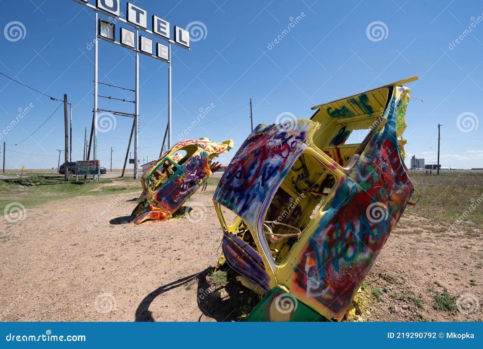 The Famous VW Slug Bug Ranch, Along Historic Route 66 Editorial ...