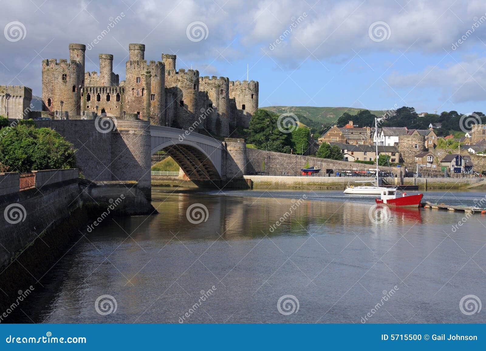 Conwy stock photo. Image of conwy, britain, battlements - 5715500